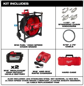 Milwaukee Launching Insanely High-Speed Chain Snake for 1-1/2” – 4 ...
